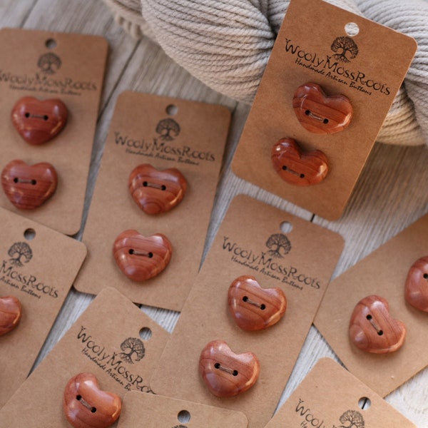 Heart Shape Buttons - Etsy