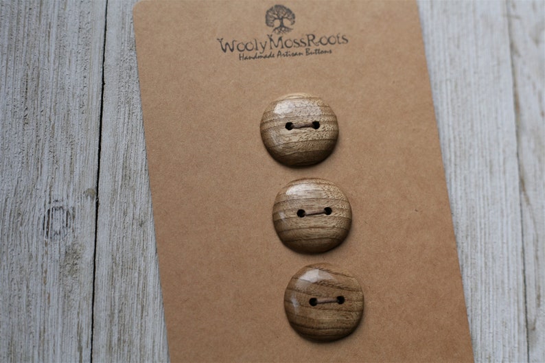 3 Wood Buttons in Oregon Myrtlewood {1 & 1/8"} - Etsy