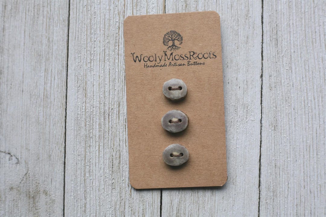 3 Tiny Handmade Buttons in Shed Deer Antler - Etsy