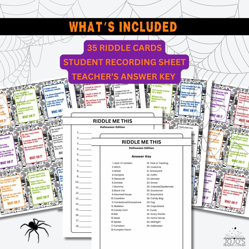 Halloween Inferencing Activity | Halloween Riddles for Kids | ELA ...