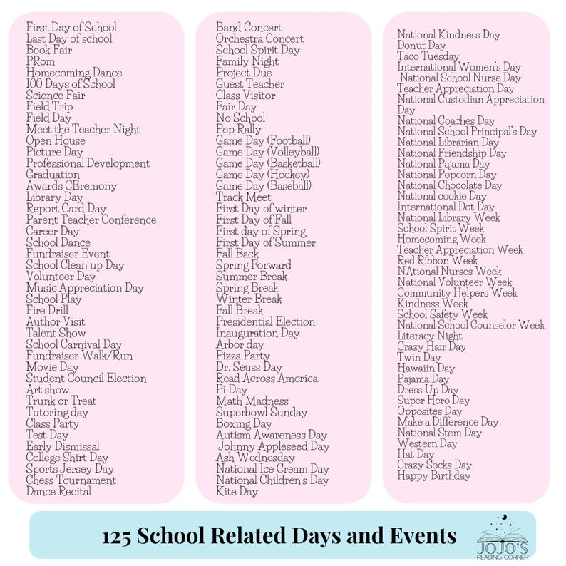 Pocket Chart Classroom Calendar Holidays and Special Events | Calendar ...