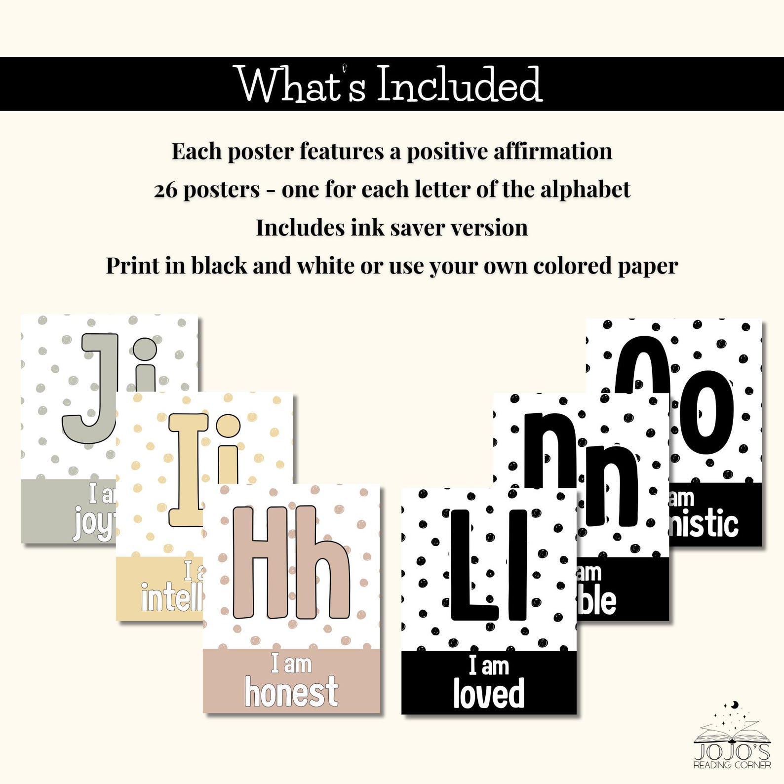 Positive Affirmations Alphabet Posters | Boho Classroom Posters ...