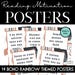 Motivational Classroom Posters | Boho Rainbow Reading Classroom Decor ...