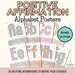 Positive Affirmations Alphabet Posters | Boho Classroom Posters ...