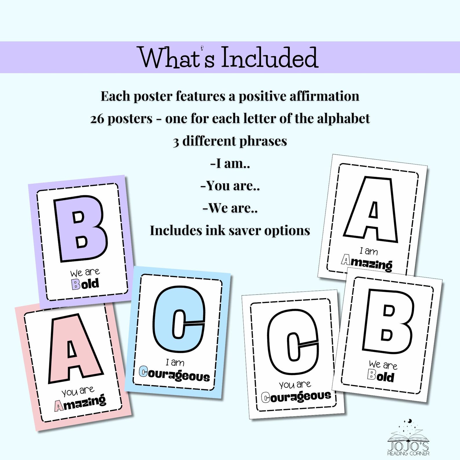 Alphabet Affirmations Classroom Decor| Positive Affirmation Posters ...