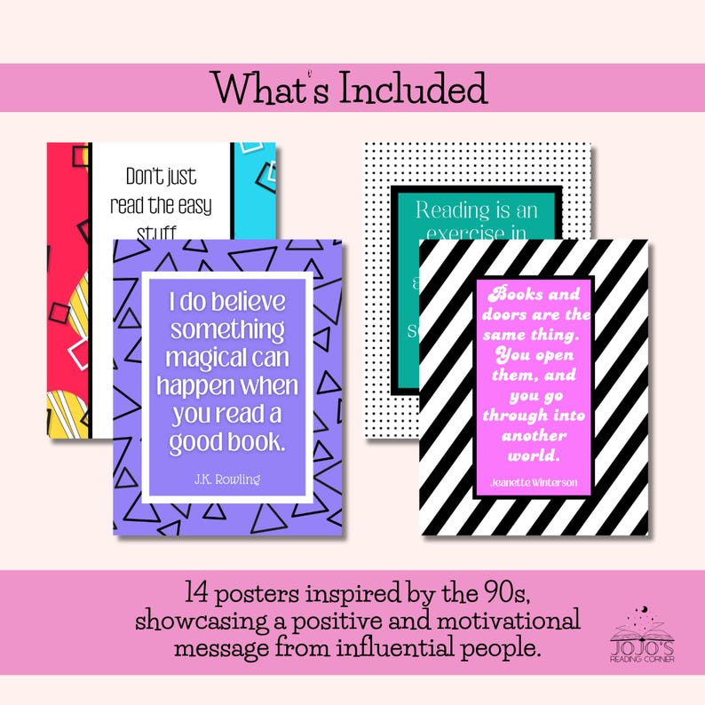 Motivational Classroom Posters | Reading Classroom Decor ...