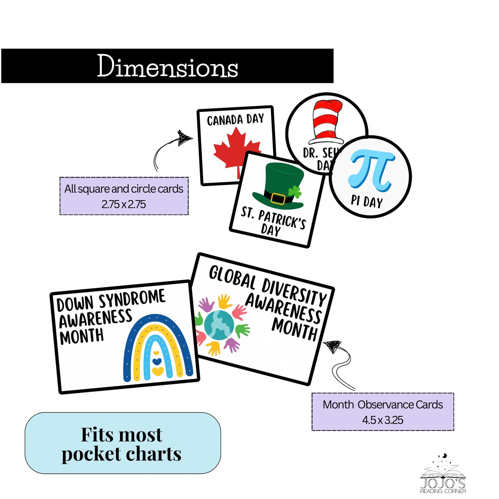 Pocket Chart Classroom Calendar Holidays and Special Events | Calendar ...