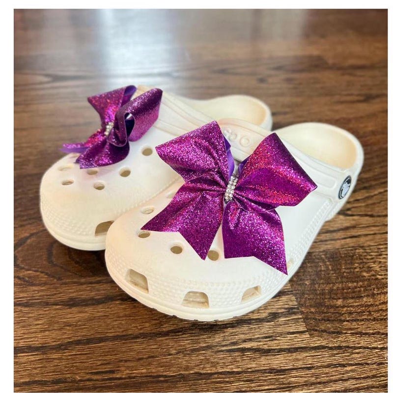 White Bow Charm for Crocs - Etsy