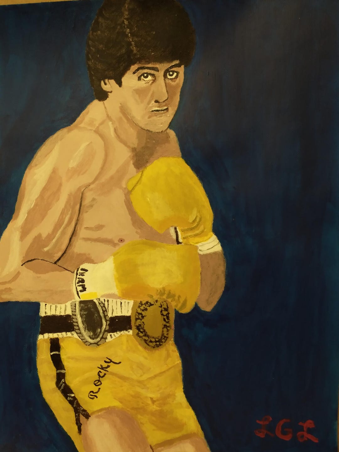 Original Acrylic Painting | Rocky Balboa Art - "the Eye of the Tiger ...