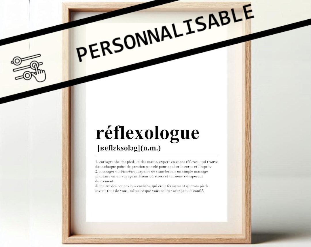 Reflexologist Definition Poster | Original and Inspiring Poster ...