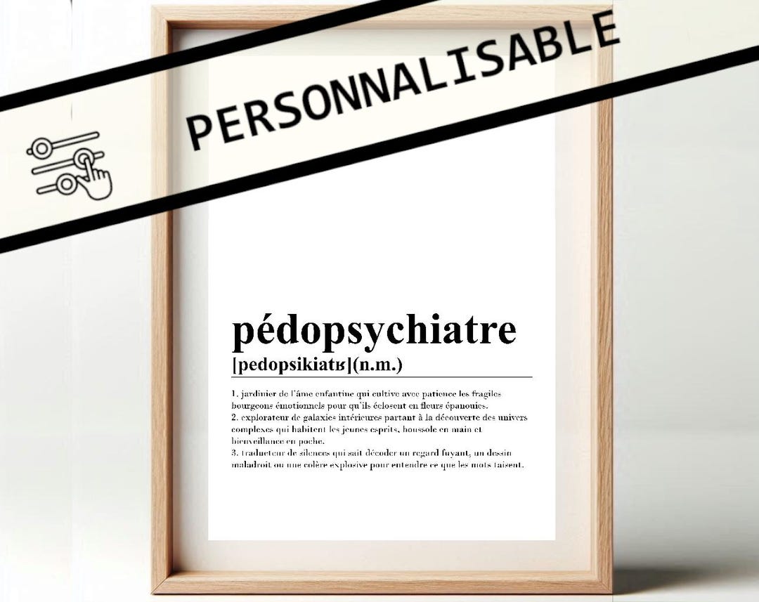 Child Psychiatrist Definition Poster – Funny and Touching Job Poster ...