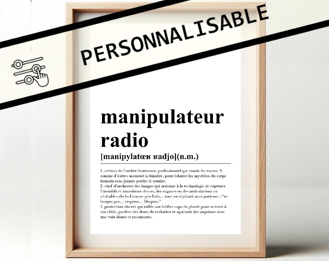Radio Operator Definition Poster – Funny and Touching Job Poster ...