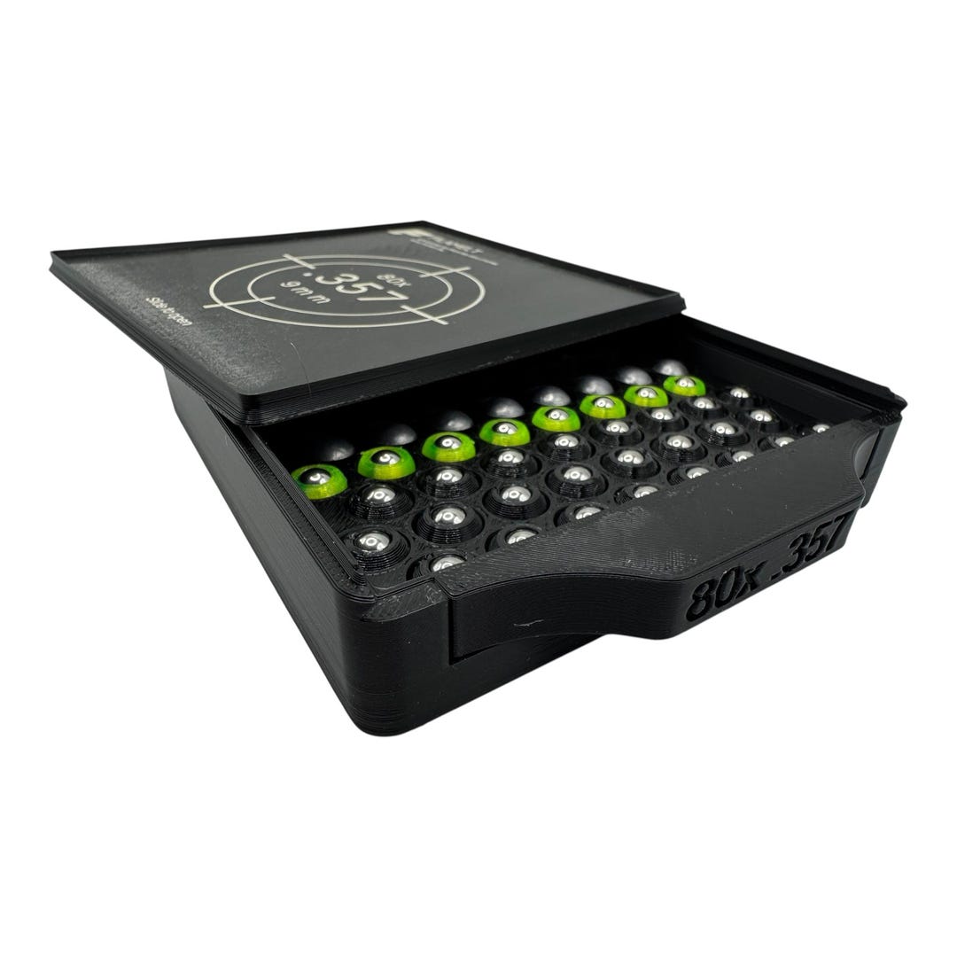 Pellet Box for 80x .357 / 9 Mm – Practical, Stackable, Reusable ...