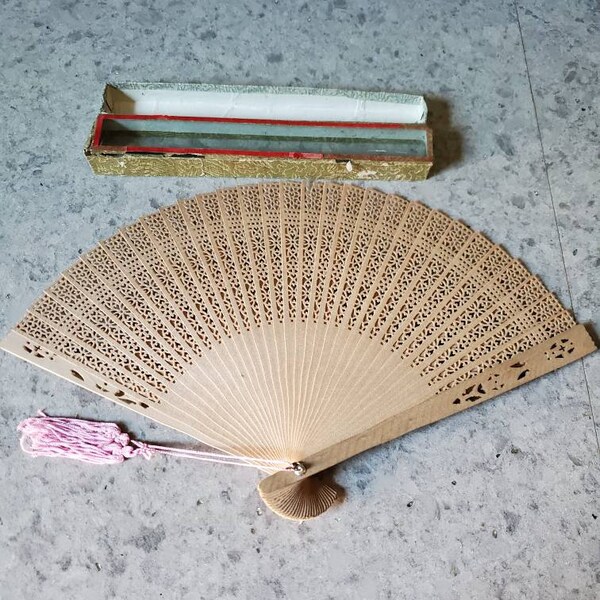 Vintage Hand Fan - Etsy