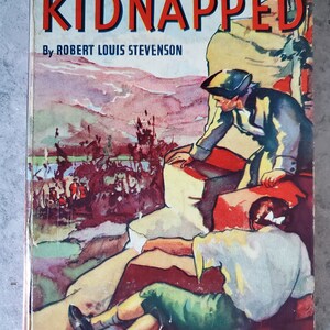 Vintage KIDNAPPED by Robert Louis Stevenson, Copyright 1935, Whitman Publishing Co. Hardcover ...