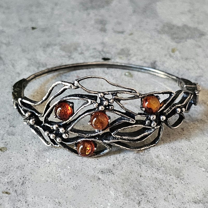 Amber Bangle - Etsy