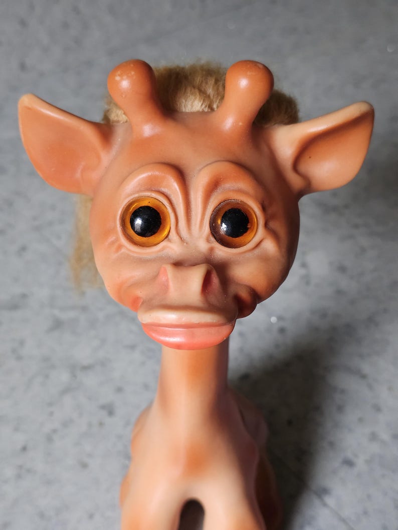 Vintage Giraffe Troll by Thomas Dam, 1960s - Etsy