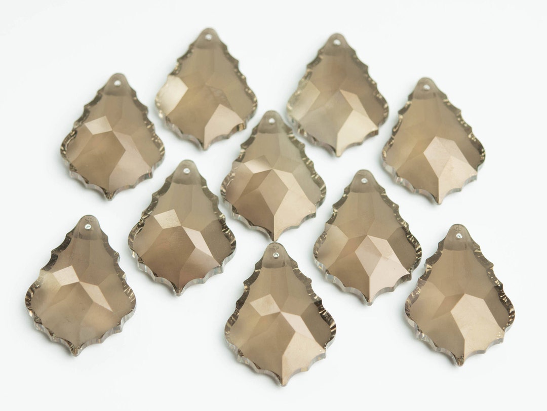 10 50mm Honey Chandelier Crystal Prisms French Pendalogues - Etsy