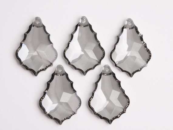 5 50mm Satin French Pendaloque Cut Crystal Prism Pendant - Etsy