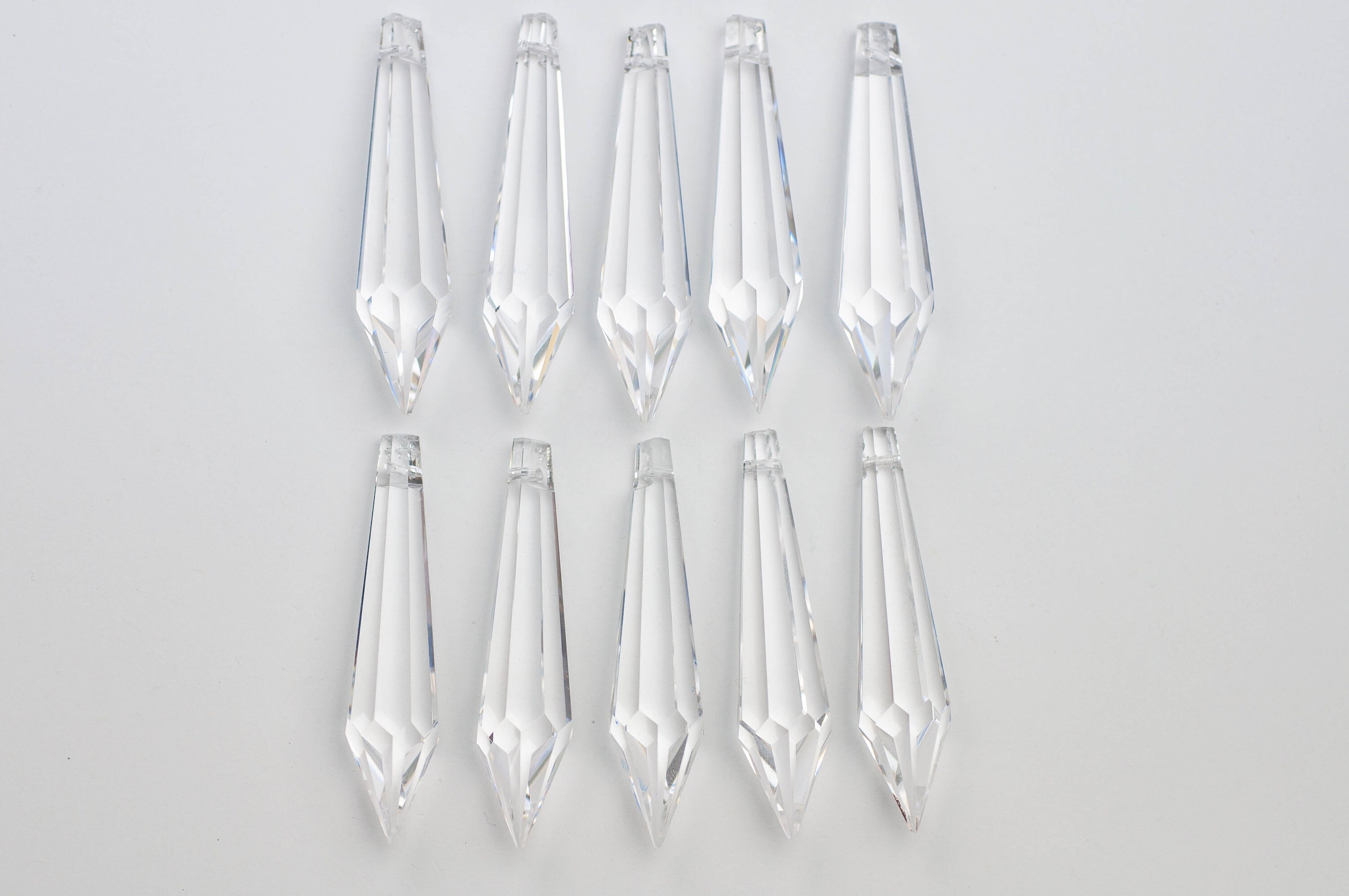 10 76mm Chandelier Crystal Prisms FULL LEAD Crystal Icicle Prisms - Etsy