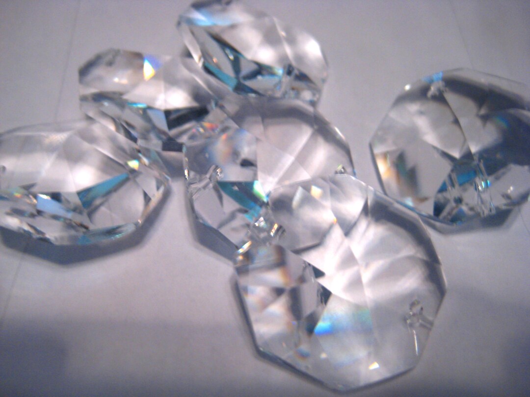 10 26mm Chandelier Crystal Prism Octagon Beads 2-hole - Etsy