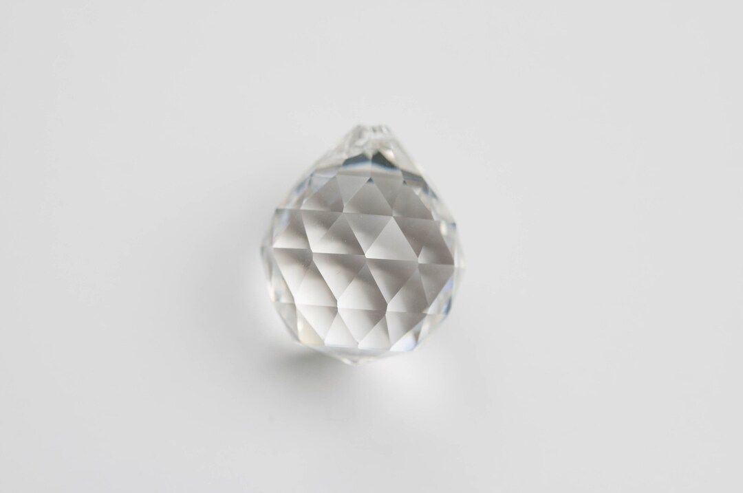 30mm Chandelier Crystal Prism Faceted Ball - Faceted 30mm Crystal Ball ...