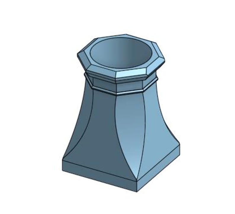 Small Square to Octagonal Chimney Pot - Etsy