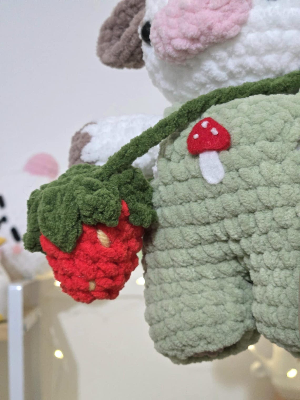 Cottagecore Crochet Cow Handmade - Etsy