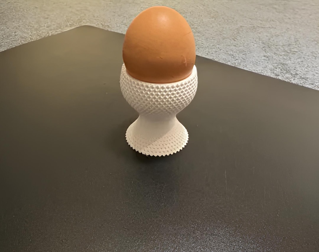 Set of 3D Printed Egg Cups Modern Egg Holder Unique Breakfast Accessory ...