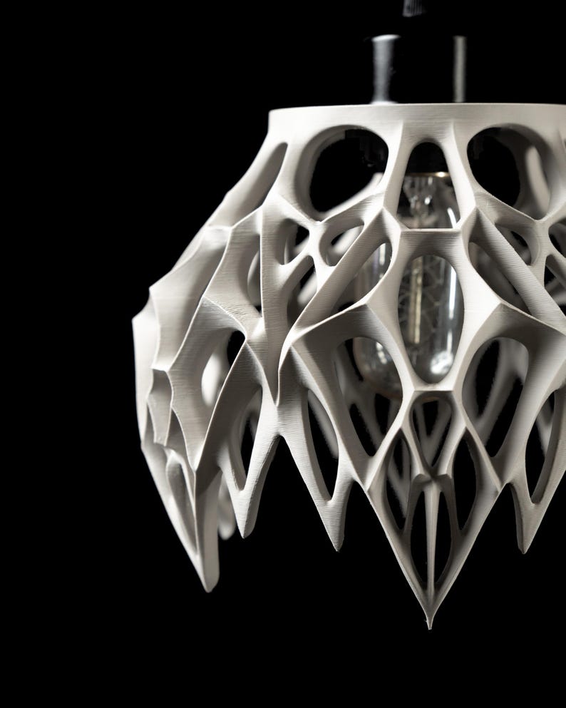 3D Printed Pendant Lamp: Modern Minimalist Light Fixture - Etsy