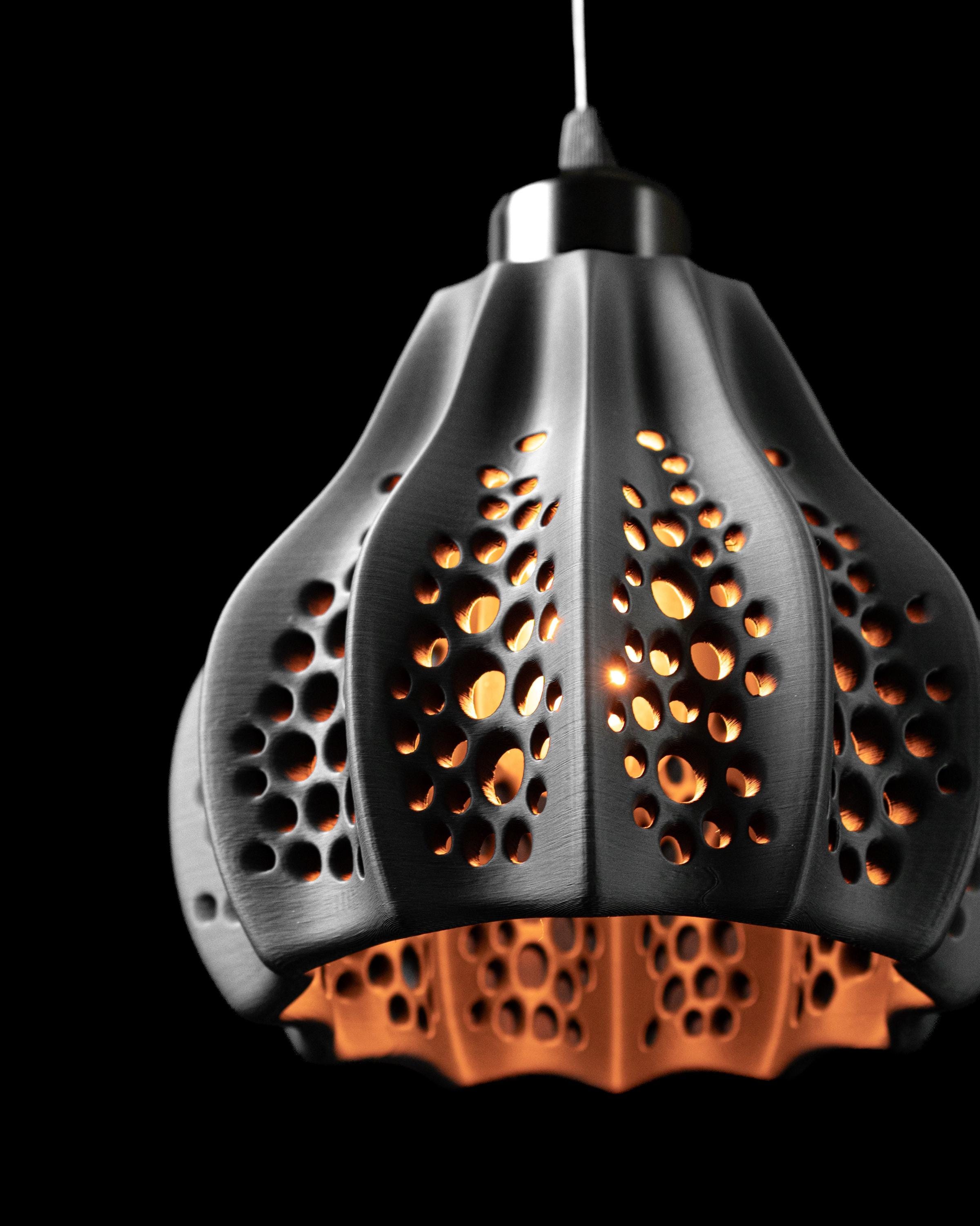 Seafront Pendant Lamp 3D Printed Modern Hanging Light Ocean-inspired ...