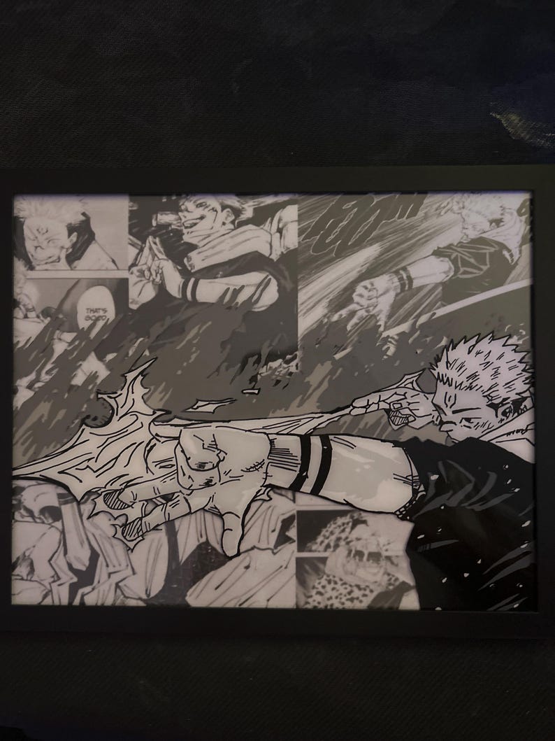 Jujitsu Kaisen Sukuna Glass Painting - Etsy