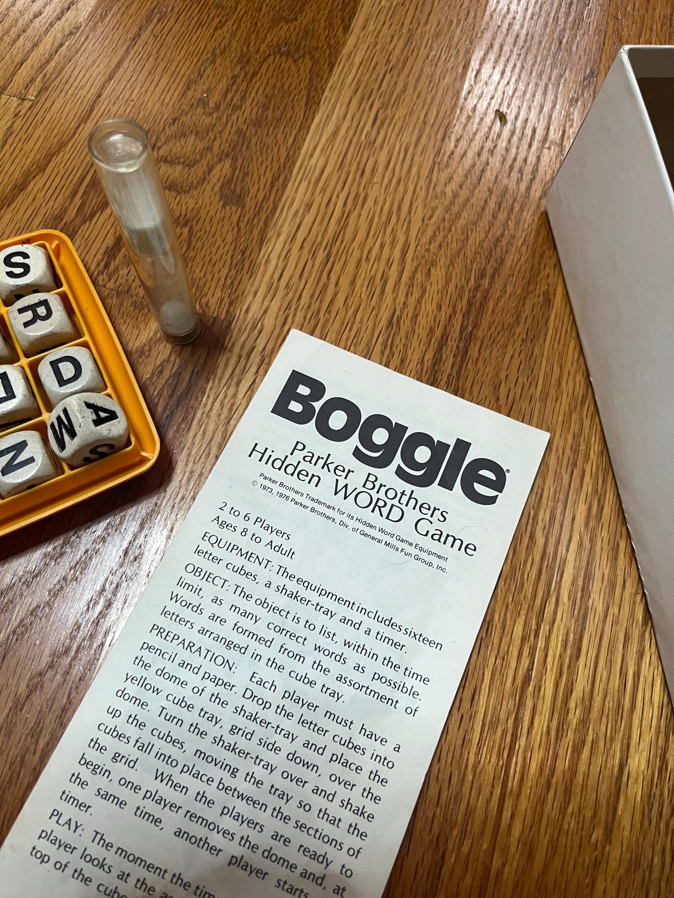 1976 Boggle Game Complete - Etsy