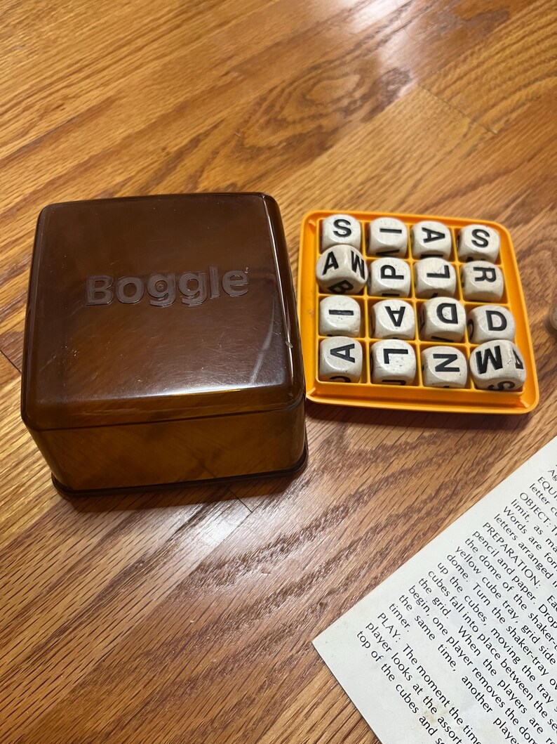 1976 Boggle Game Complete - Etsy