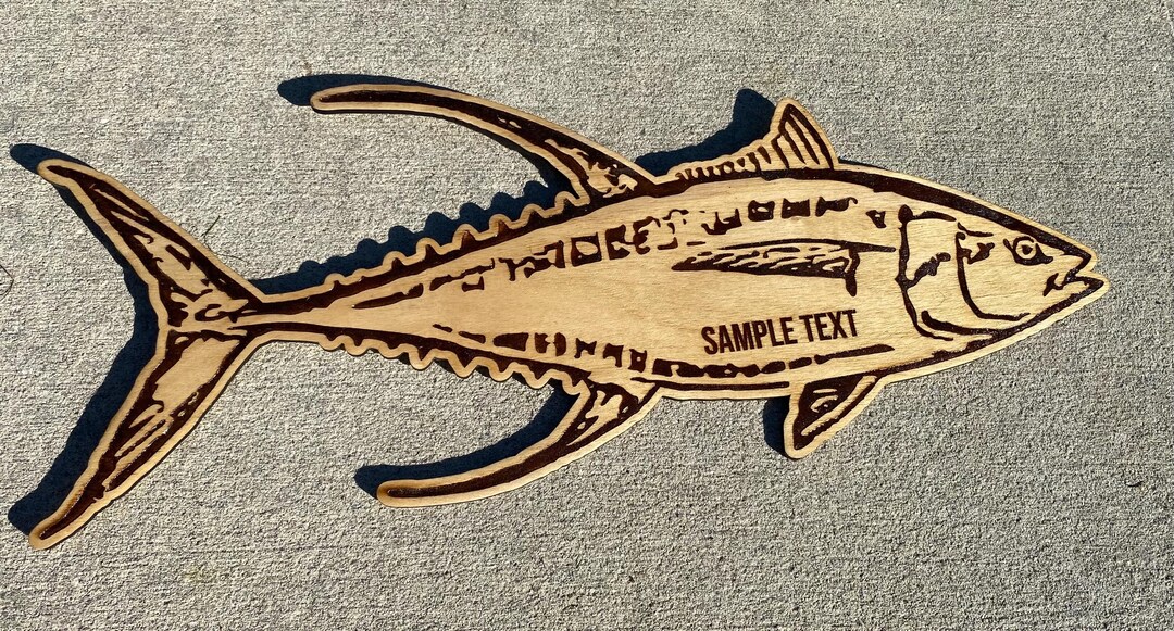 Personalized Yellowfin Tuna Wall Cutout - Etsy