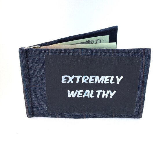 Bi Fold Wallet Single Fold Wallet Recycled Wallet Fabric Wallets Mens Wallet Money Clip Wallet Vegan Wallets