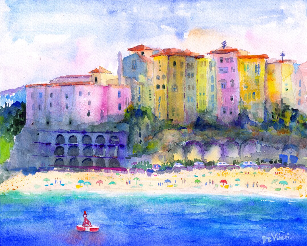 Tropea INSTANT Download Calabria Italy Landscape Print From Home ...