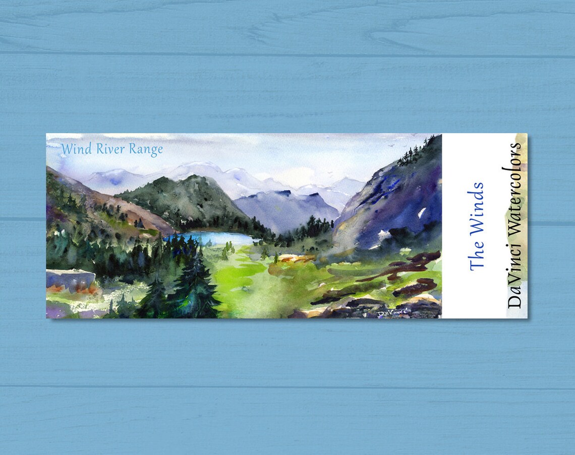 National Parks Bookmarks Watercolor Landscapes Yosemite - Etsy