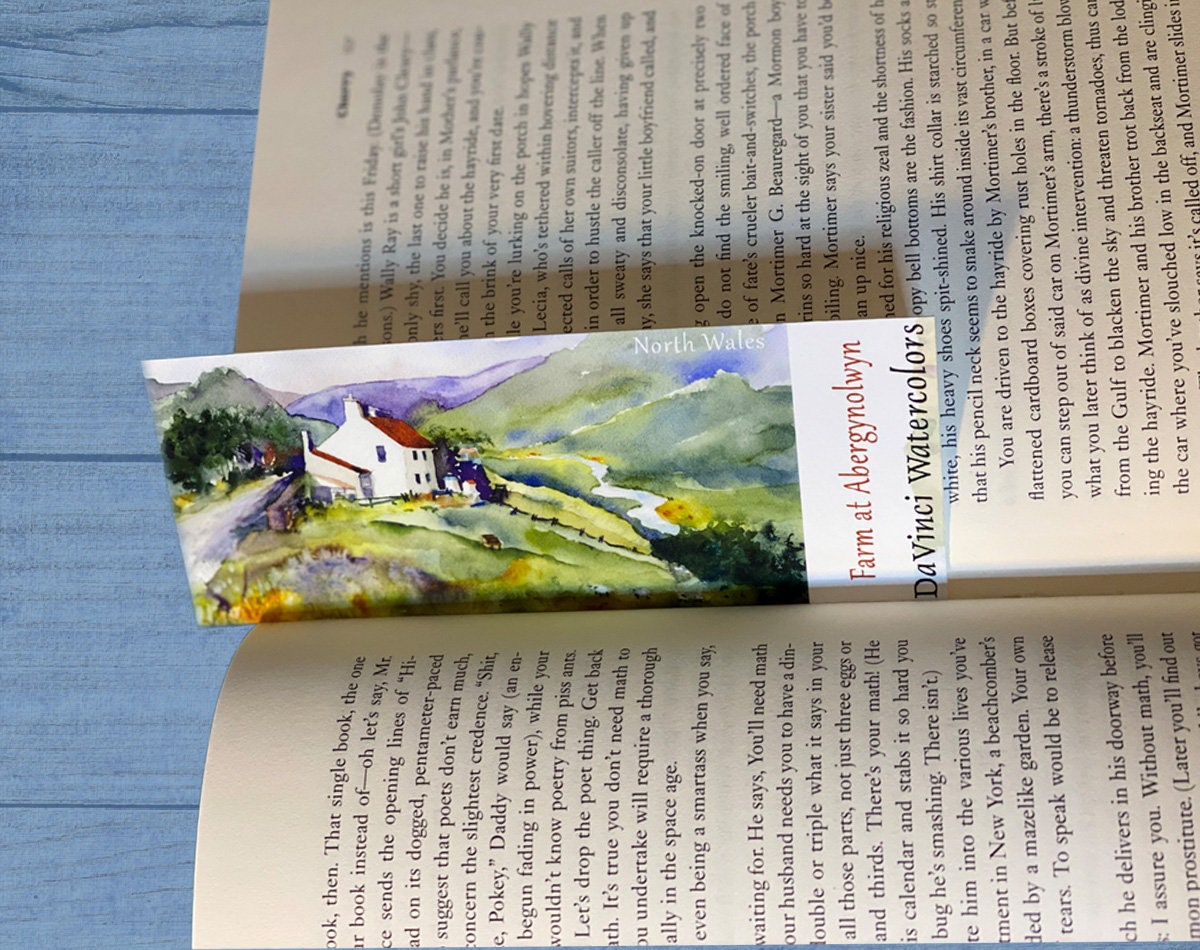 British Isles Bookmarks Ireland Wales England Watercolor | Etsy