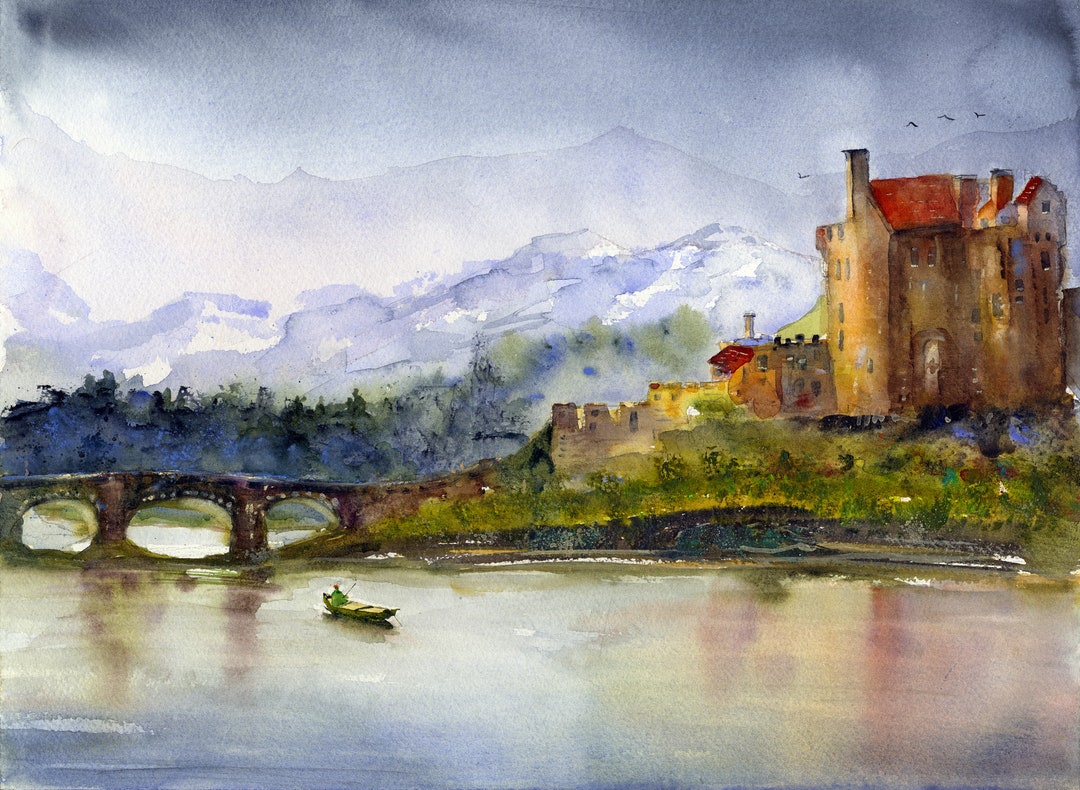 Scotish Landscape Painting Scotland Wall Art, Scottish Wall Decor ...