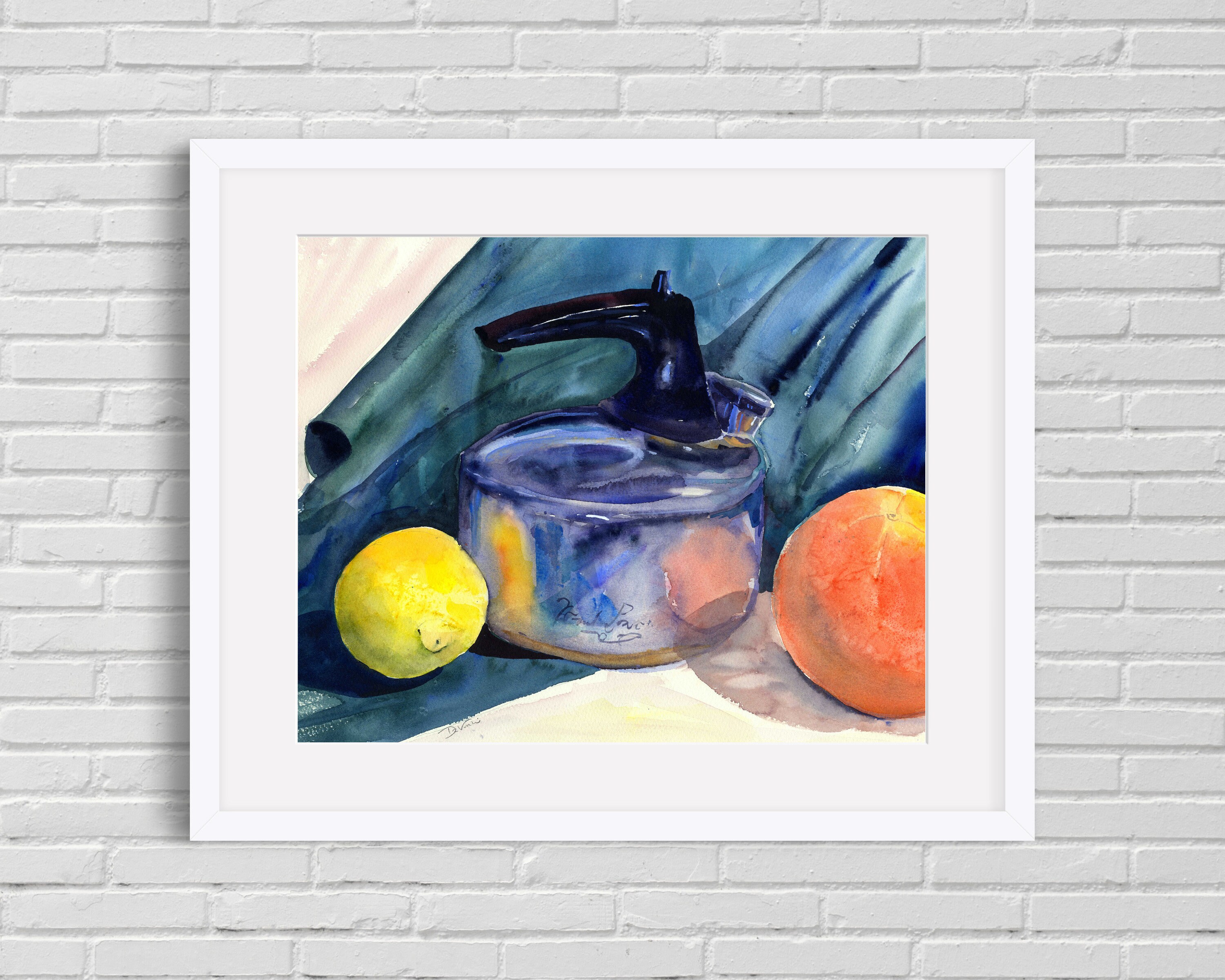 Watercolor Still Life Lemons