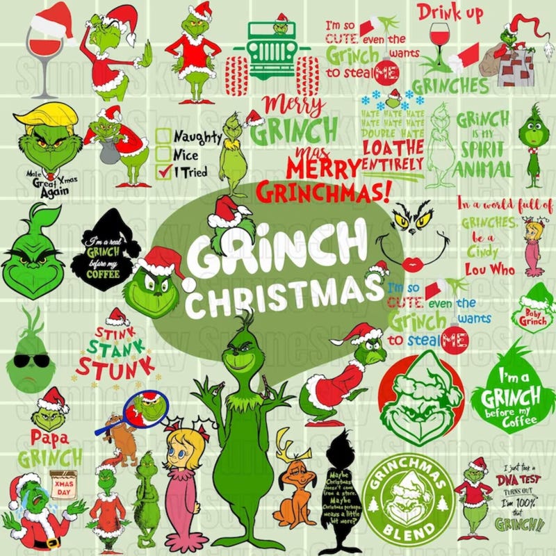 Grinch Svg File - Etsy