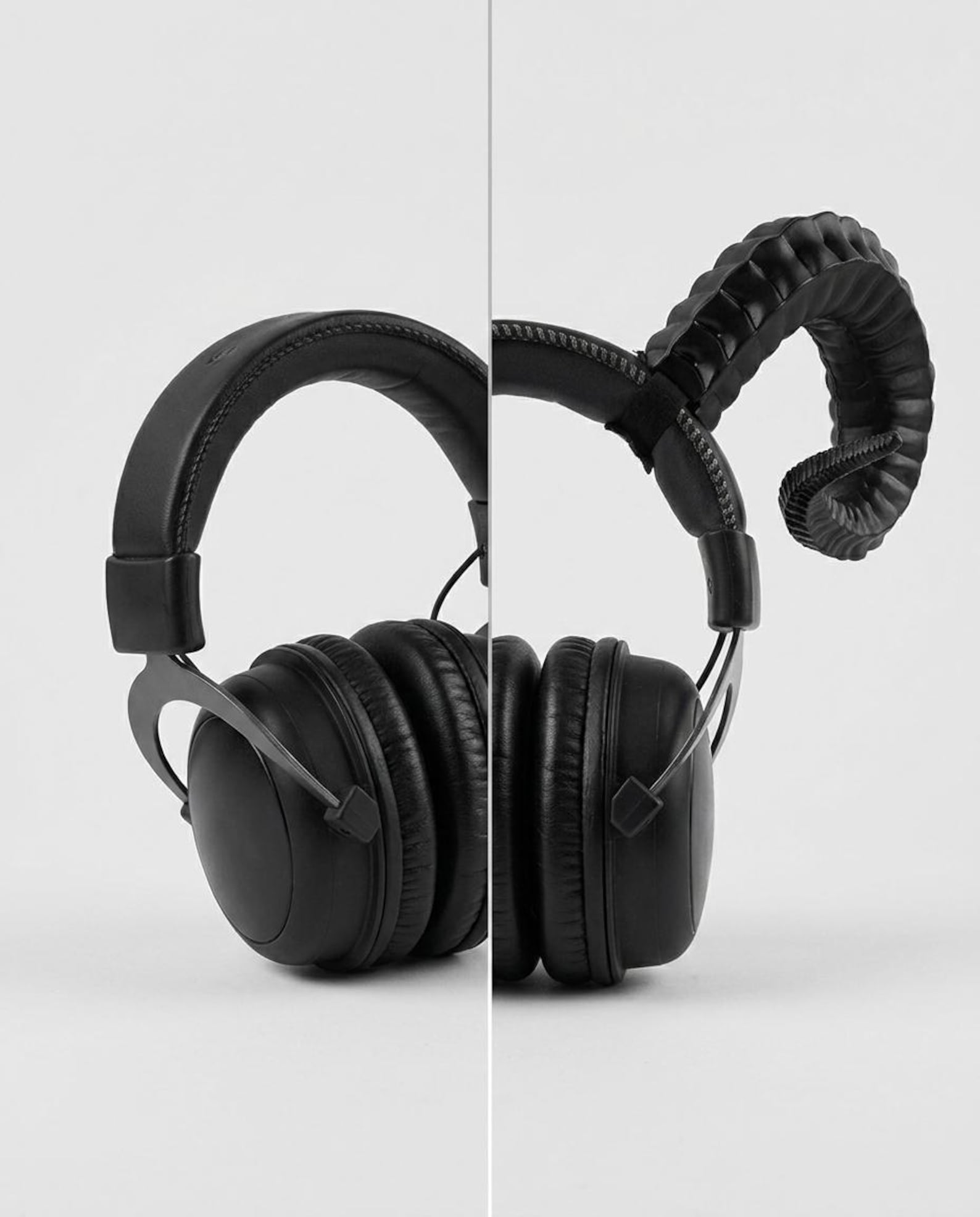 Tiefling Ram Horns Headband – Gothic Demon Horns Headset Attachment ...