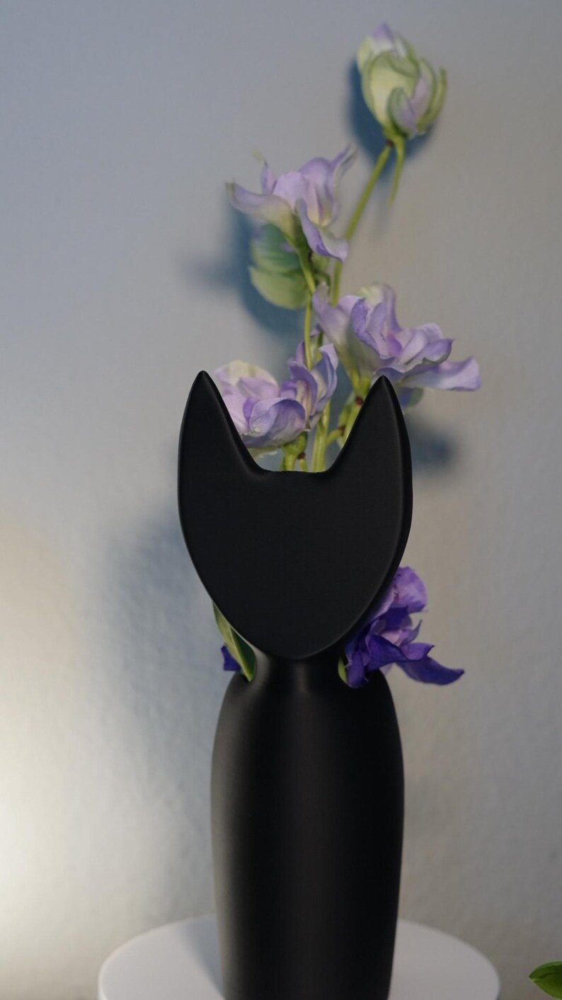Unique Cat Vase: Feline Flower Pot - Cat Lover Gift - Etsy