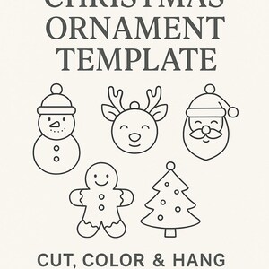 Printable Christmas Ornaments | Kids DIY Craft Templates (A4/US Letter ...