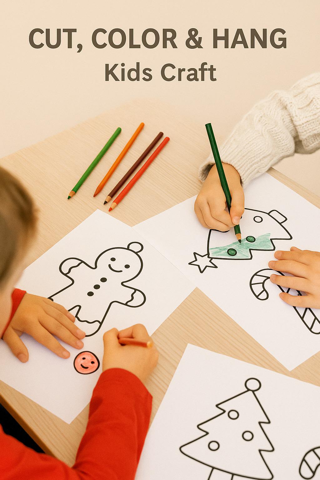 Printable Christmas Ornaments | Kids DIY Craft Templates (A4/US Letter ...
