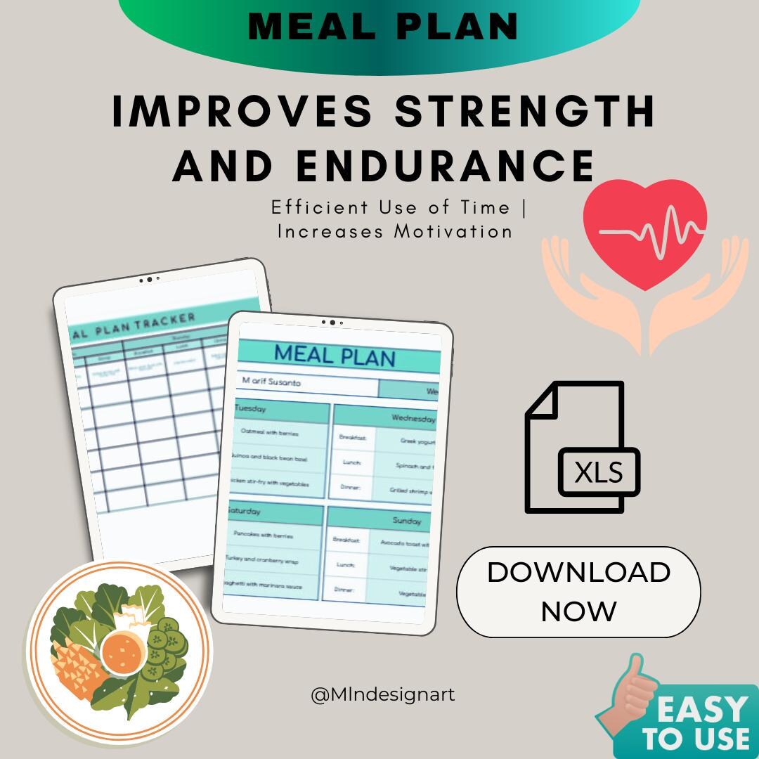 Printable Meal Plan Template | Weekly & Monthly Meal Planner | Digital ...