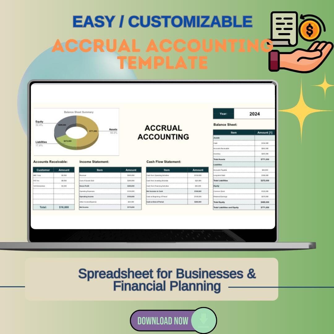 Accrual Accounting Template for Small Businesses | Automated Financial ...