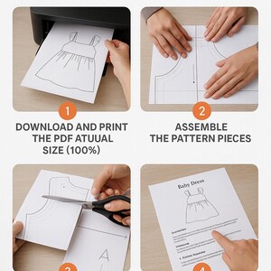 Baby Summer Dress Sewing Pattern: Ruffle Straps Sundress (PDF Pattern ...