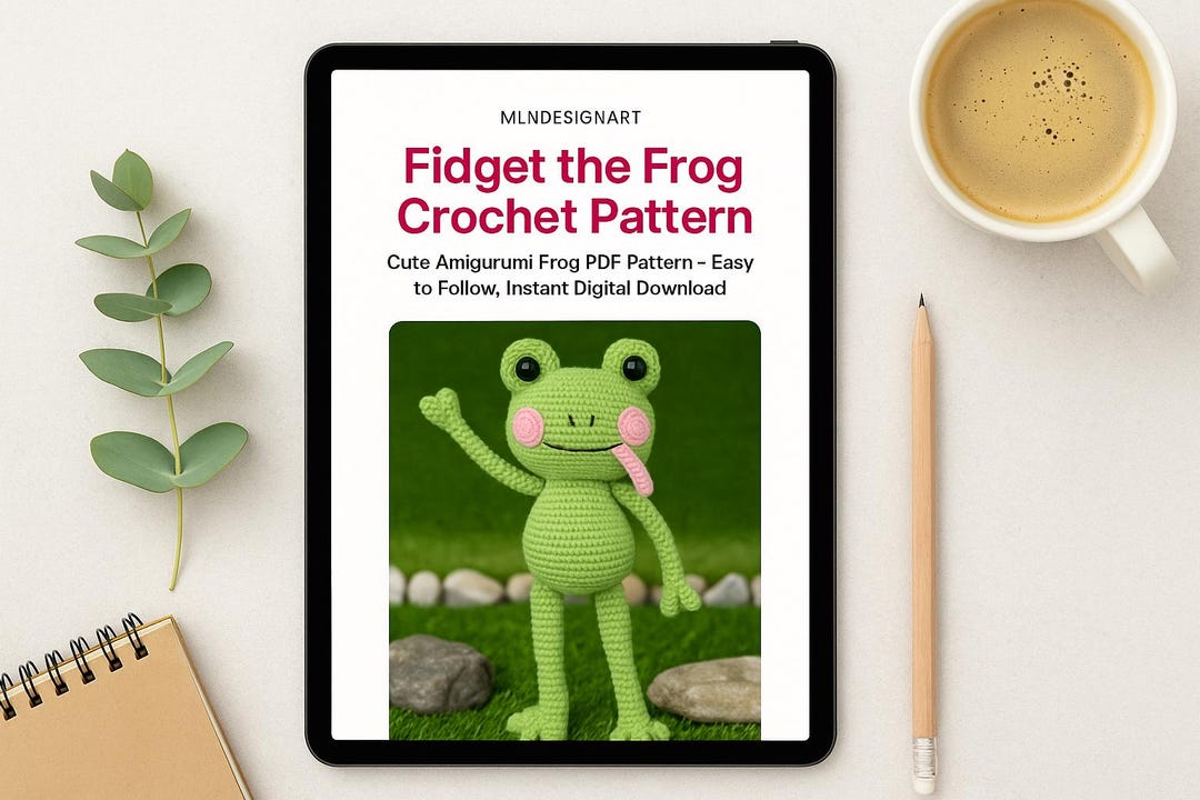 Fidget the Frog Crochet Pattern: Amigurumi Plush Toy (PDF Pattern) - Etsy